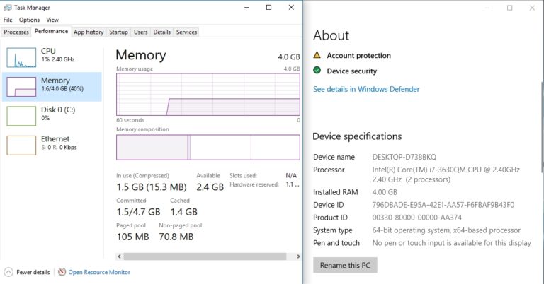 How much RAM does your Windows 10 PC really need? - The Official ...